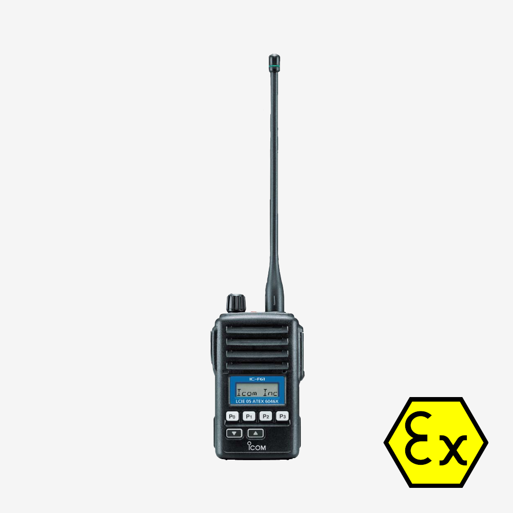 ICOM IC-F61 ATEX UHF AMMATTIRADIOPUHELIN 400-470MHz IP67 - RXTX-Tuote ...